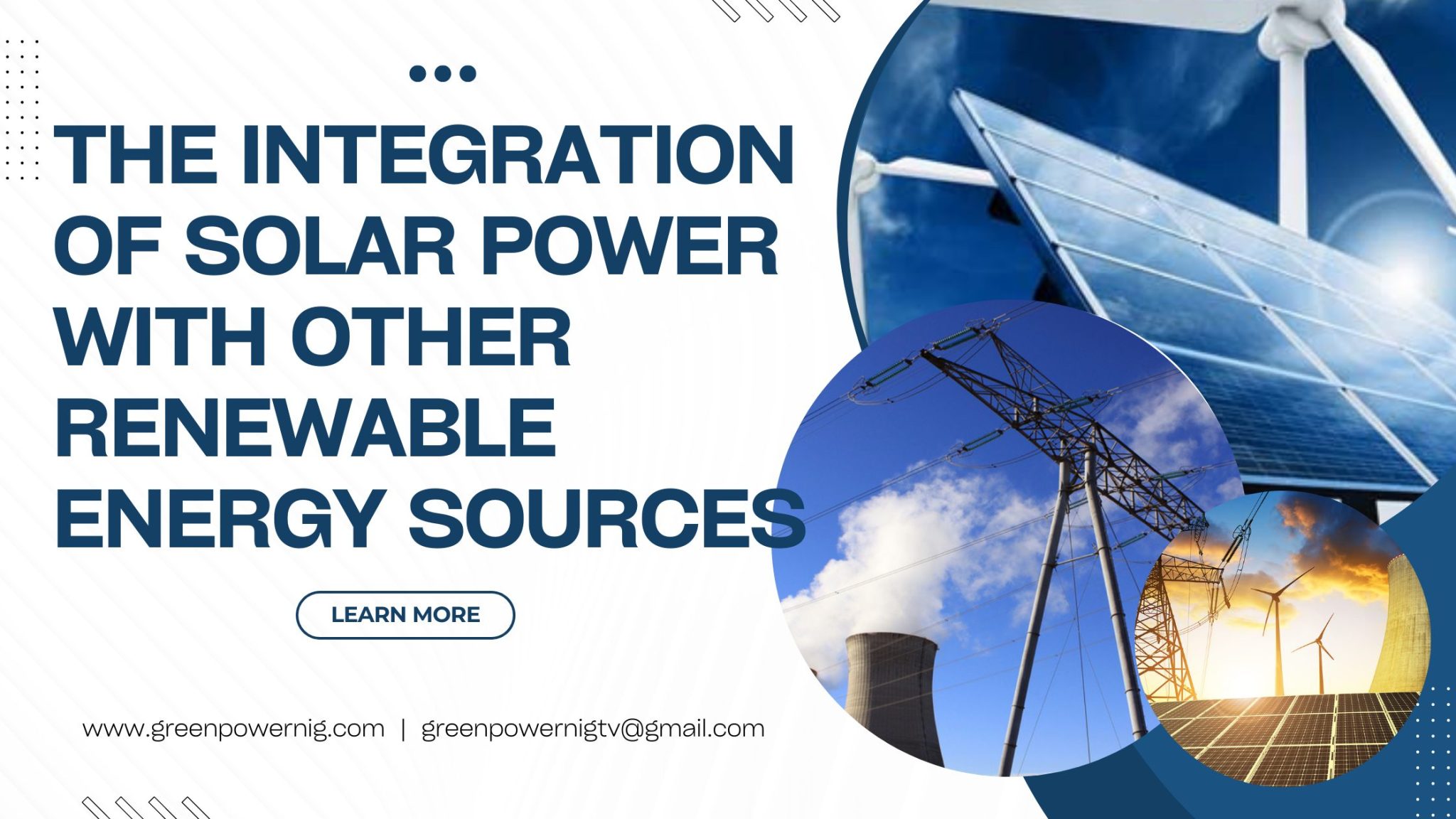The Integration of Solar Power With Other Renewable Energy Sources ...